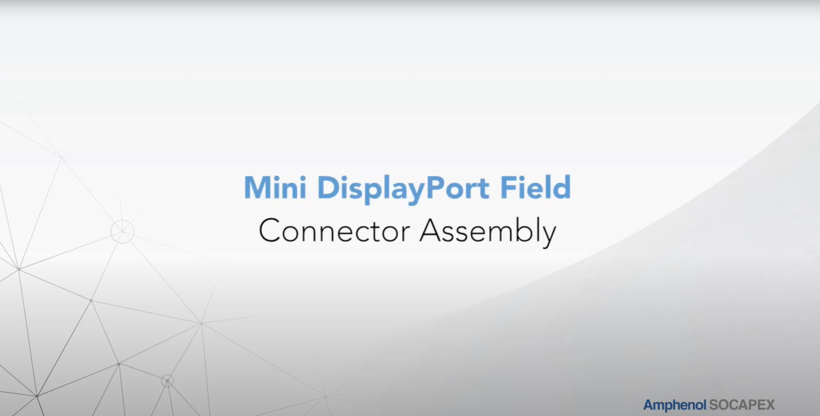 Rugged Mini DisplayPort Assembly - Amphenol PCDAmphenol PCD